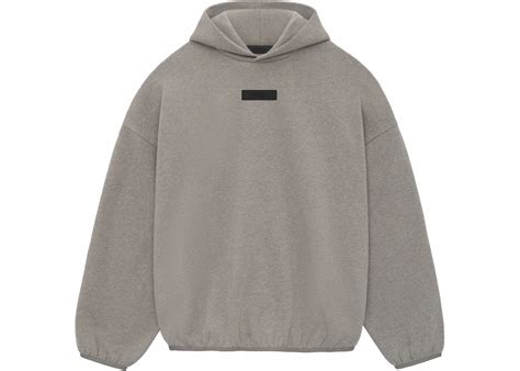 Fear Of God Essentials Core Collection Hoodie Heather Grey Mens Ss24