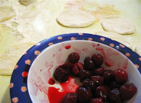 Fruit Dampling With Cherry Process Of Cooking Photo Background And