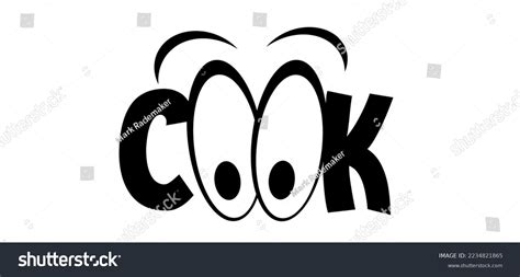 Cartoon Drawing Slogan Quote Cook Kitchen Stock Vector Royalty Free 2234821865 Shutterstock