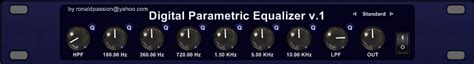 Ronald Passion Digital Parametric Equalizer V1 0 A Freeware Equalizer