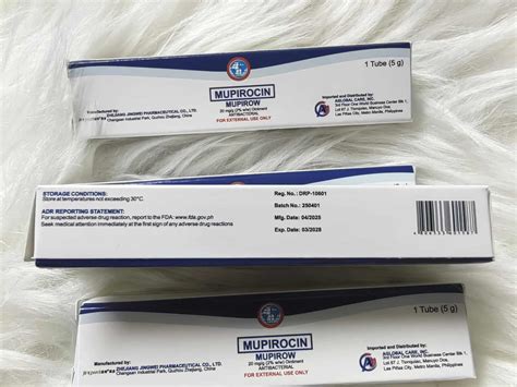 Mupirow Mupirocin Topical Ointment 5g 1 Tube Shopee Philippines