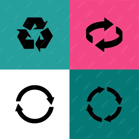 Premium Vector Big Set Of Recycle Icon Recycle Recycling Symbol
