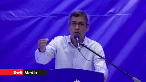 Congrès Nocturne Du Pmsd à Mesnil Xavier Luc Duval Inquiet Face Au Taux De Criminalité Defimedia