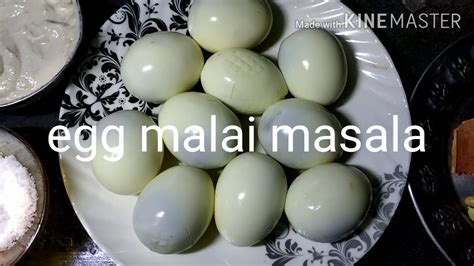Egg Malai Masala Youtube