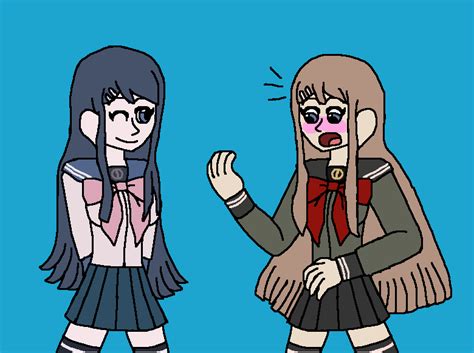 Makoto Naegi Sayaka Maizono Makeover By Atomicboo131 On Deviantart