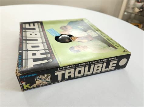 Vintage Trouble Pop O Matic Board Game Retro 1960s Kohner Bros