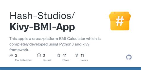 Github Hash Studios Kivy Bmi App This App Is A Cross Platform Bmi