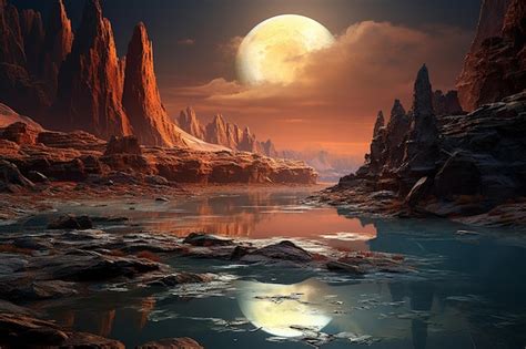 Premium Ai Image Interstellar Odyssey Planet Photo