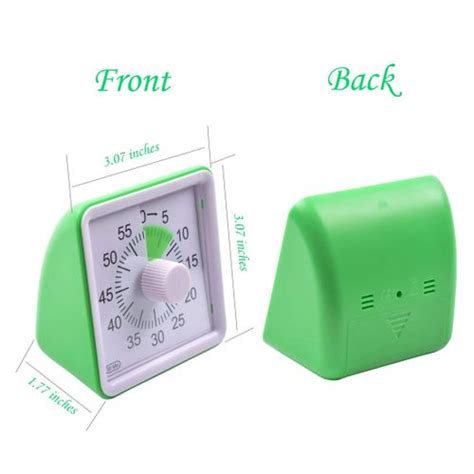 Generic 60 Minutes Analog Visual Timer Silent Countdown Clock Time