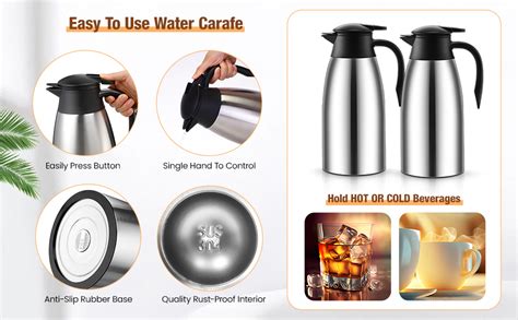 Amazon Norme Pcs Thermal Coffee Carafe Insulated Stainless Steel Coffee Carafe For Hot
