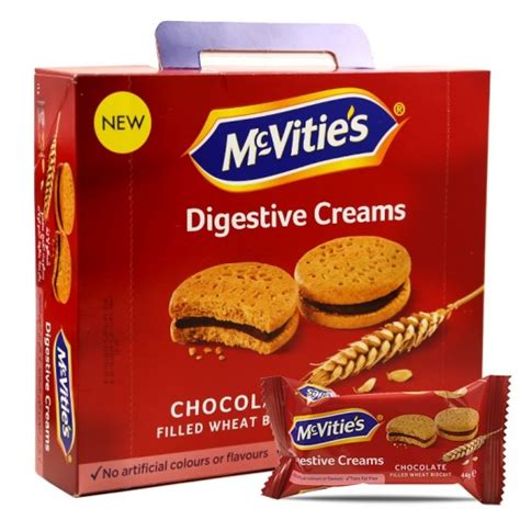 Buy Mc Vities Digestive Chocolate Cream Biscuits 16x44 G توصيل