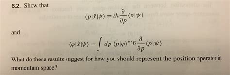 Solved 6 2 Show That And What Do These Results Suggest For