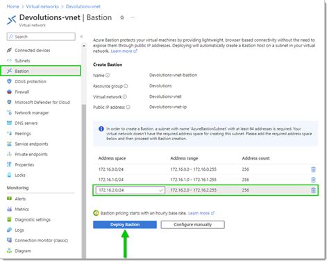 Configure An Azure Bastion Entry In Remote Desktop Manager