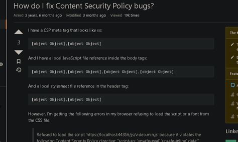 Javascript How To Fix Content Security Policy The Pages Settings