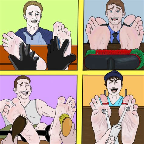 Four Ticklish Guys By Ramenich On Deviantart