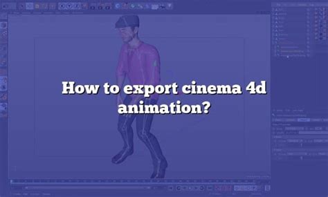 How To Export Cinema D Animation