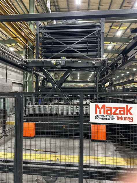 10k Mazak Optiplex 3015 Fiber Laser Iii 2021 10 Shelf Fms Tower Automation System