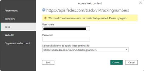 Fedex Api Connection Microsoft Fabric Community