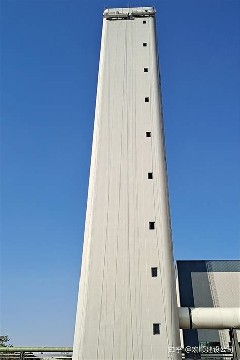 100米新建水泥烟囱 知乎