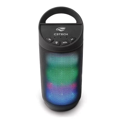 Caixa de Som Portátil C Tech Bluetooth USB Rádio W Preto SP B BK Microdigi