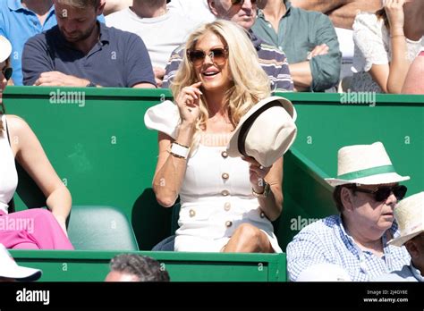 Victoria Silvstedt Poses At The Monaco Rolex Masters In Monte Carlo On