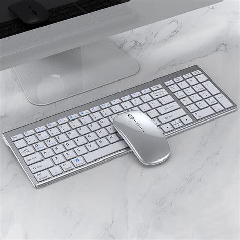 Jomaa Wireless Bluetooth Keyboard Mouse Set Three Mode Wireless Keyboard And Mouse Combo Multi