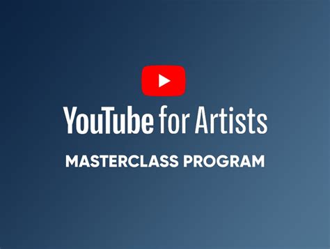Youtube For Artists Masterclass Program Xelon