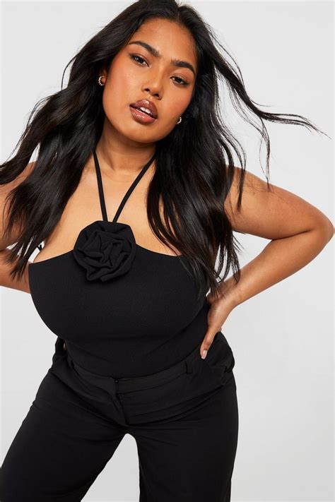 Plus Size Bodysuits Boohoo Uk