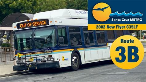 Santa Cruz Metro 2002 New Flyer C35lf On Route 3b Youtube