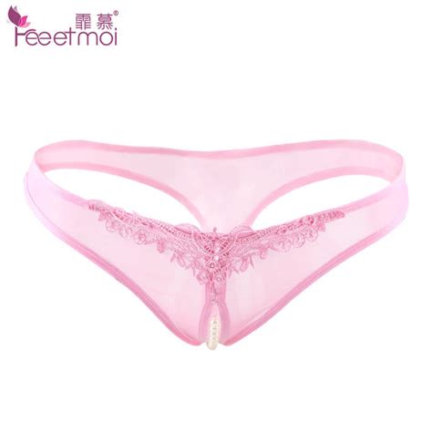 Peekaboo Pearl Strand Thong Panty Theone Apparel
