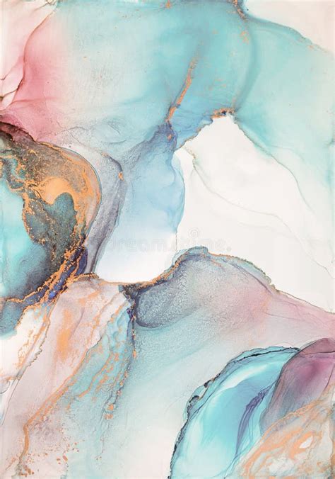 Painting Created With Alcohol Ink Soft Smooth Color Transitions