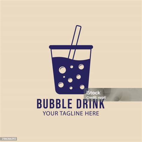버블 드링크 빈티지 로고 아이콘 및 기호 벡터 일러스트 레이 션 디자인 0명에 대한 스톡 벡터 아트 및 기타 이미지 0명 갈색 개념 Istock