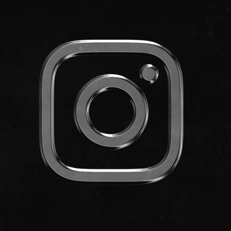 Metallic Instagram Logo Design