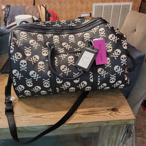 Betsey Johnson Skull Duffle Bag Nwtand Htf Pretty Bags Purses And Bags