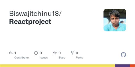 GitHub Biswajitchinu Reactproject