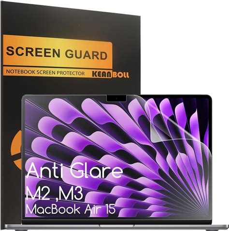 Keanboll 3 Pack Anti Glare Screen Protector For New Apple 2025 2024 2023 Macbook Air