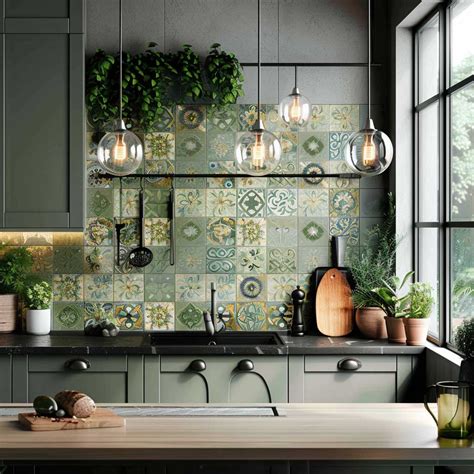 Kitchen Backsplash Ideas Green