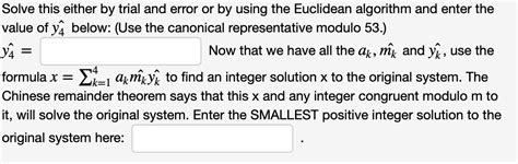 Solved 1 Point We Will Find The Smallest Positive Integer