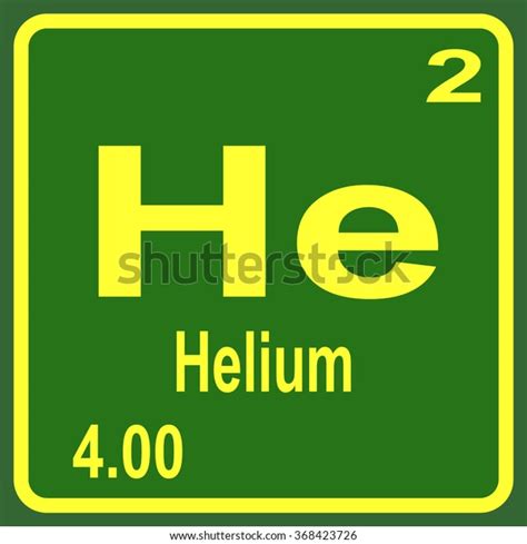 Periodic Table Elements Helium Stock Vector Royalty Free 368423726