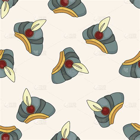 童话般的阿拉丁故事，卡通无缝图案背景