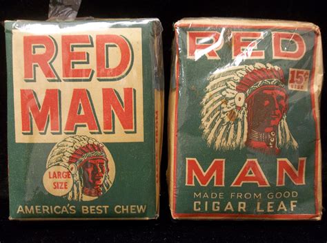 Lot Detail 1940s 50s Red Man Tobacco Packages 2 Diff