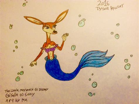 Giselle From Open Season As A Female Mule Deer Mermaid Mule Deer