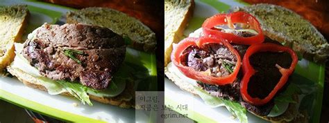 쇠고기 스테이크 샌드위치