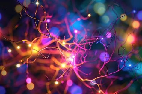 Premium Photo A Neural Network Visualized With Colorful Lines Ai