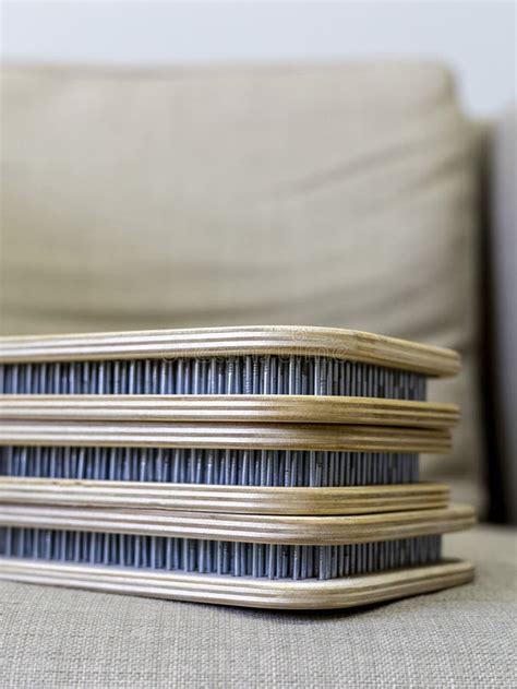 Tabla Sadhu Con Clavos Afilados Sombras Duras Preparación Para La