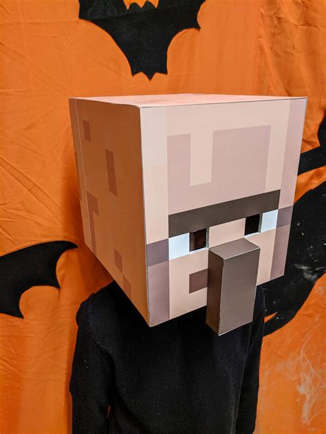 Minecraft Villager Head Costume