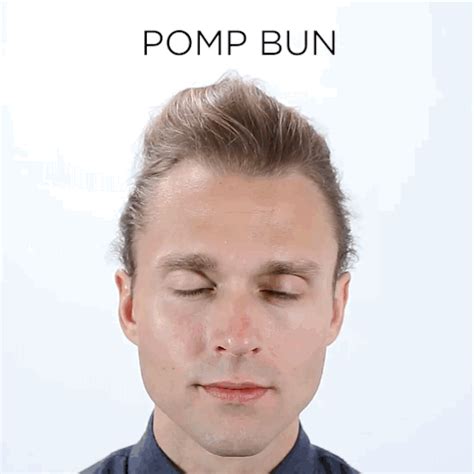 Tease Up The Top Section Of A Messy Bun To Create The Pomp Bun 1 Man