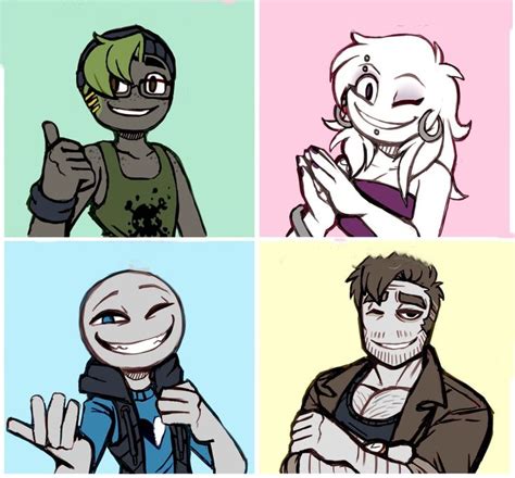 Four Different Types Of Cartoon Characters With Caption That Says It S