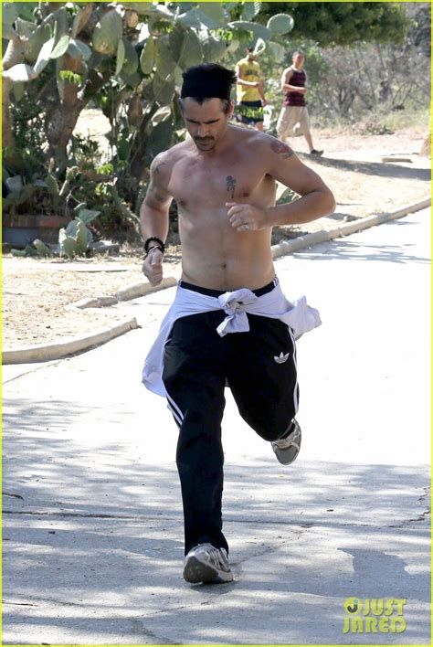Colin Farrell Shirtless Run In Hollywood Photo 2893388 Colin