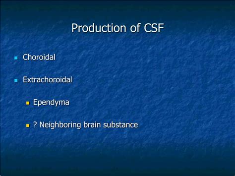 Ppt Physiology Of Csf And Pathophysiology Of Hydrocephalus Powerpoint